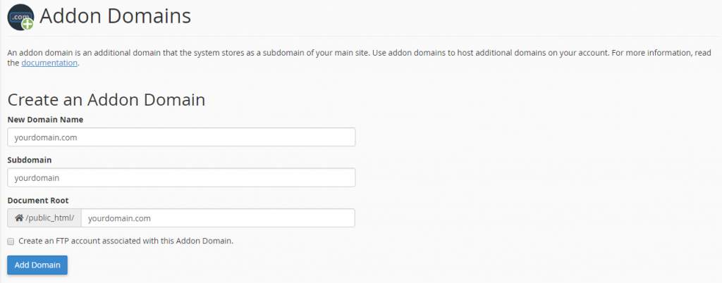 HOW TO ADD ADDITIONAL ADDON DOMAINS ON CPANEL - WebHostNepal